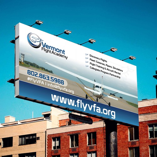Design a banner for a large flight school | Signage contest