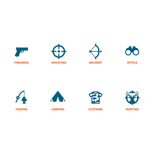 Designs | Design a series of catagory icons for an outdoor retailer ...