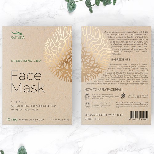 Design a Luxury and Natural label for our new Face Mask (and then ...