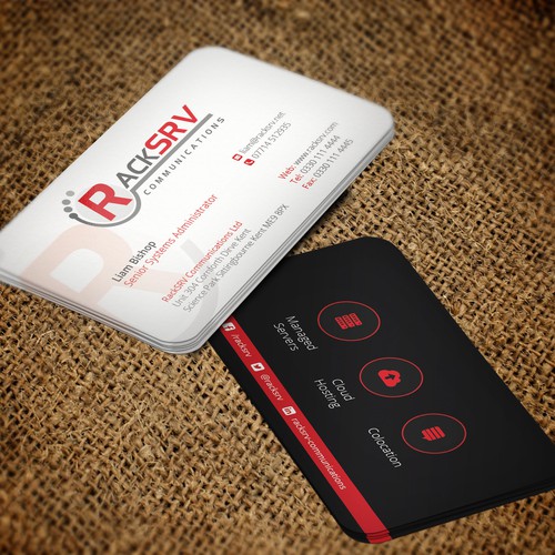 Crisp, clean business card for Internet Hosting Provider | Business ...