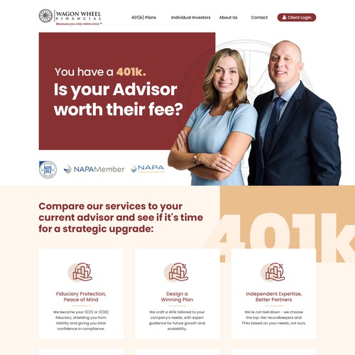 Designs | Financial Services Website Redesign | Web page design contest