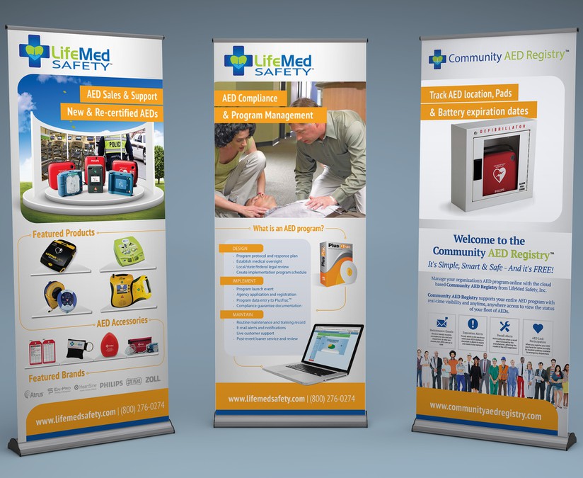 Create Impactful Pull-up Banners for Life-Saving Company | Signage contest