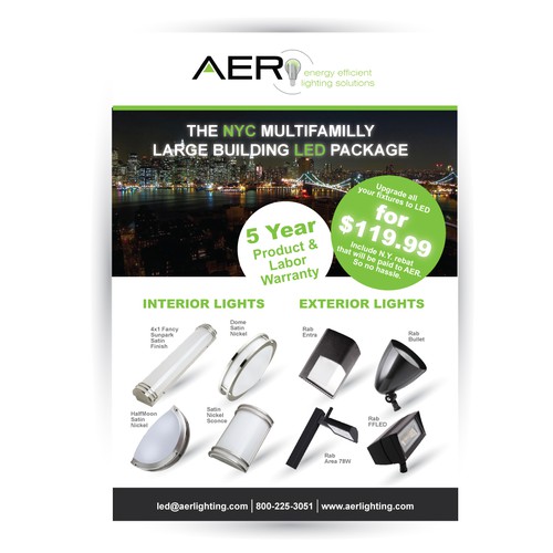 AER Lighting Flyer | Poster contest