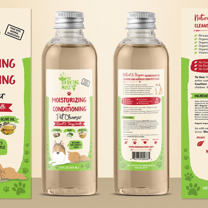 Fun!! Organic! Pet Shampoo Label Needed for the BM | Product label contest