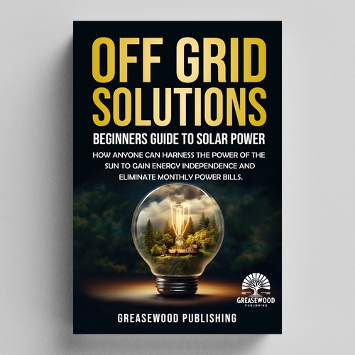 Designs | Off Grid Solar book cover for beginners | Book cover contest