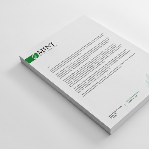 Letterhead creation for landscaping maintenance company | Stationery ...