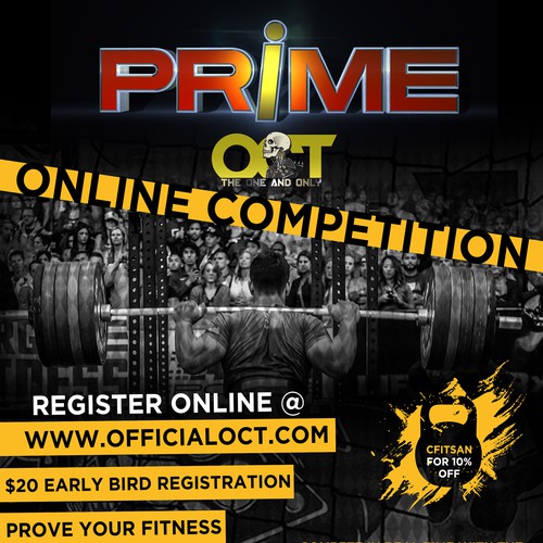 Online CrossFit Event Poster | Postcard, flyer or print contest