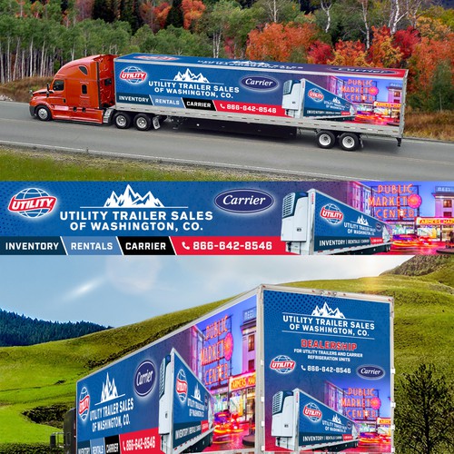 Designs | Refrigerated Semi Trailer Wrap! | Car, truck or van wrap contest