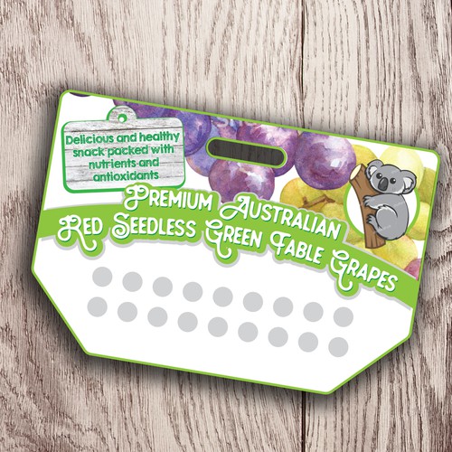 Grape packaging for International Supermarkets | Product packaging contest