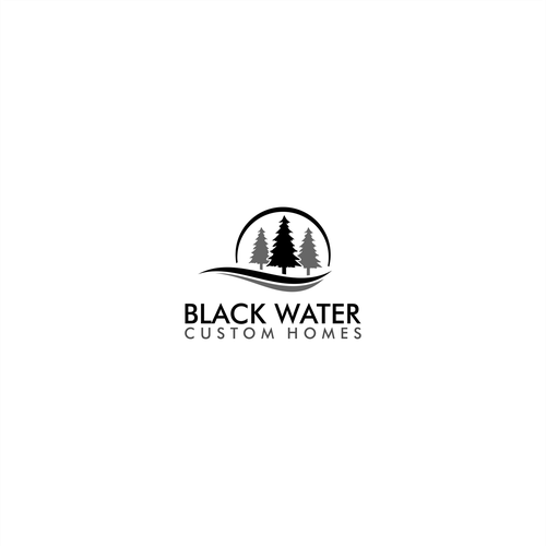 Create a simple, powerful sketch for Blackwater Custom Homes | Logo ...