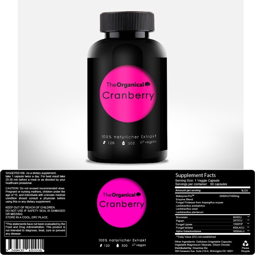 Clean and simple packaging label design with a guaranteed long-term ...