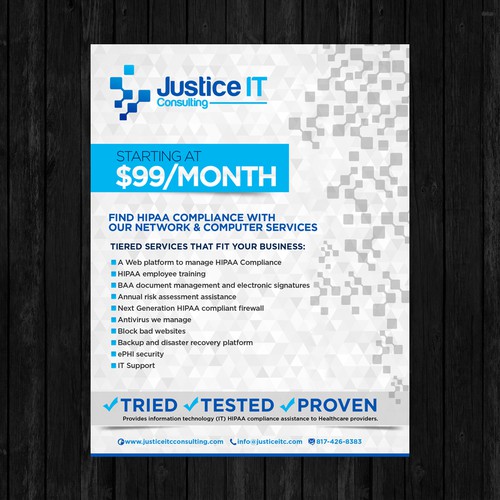 Create sales material for a new HIPAA compliance assistance product ...