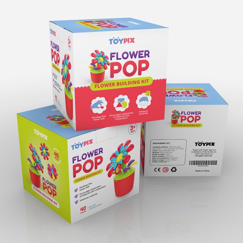Designs | FlowerPop toy - box design | Product packaging contest