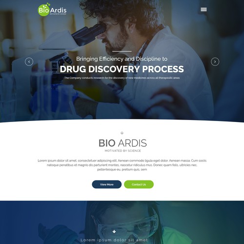 Designs | Vibrant website design for biotech | Web page design contest