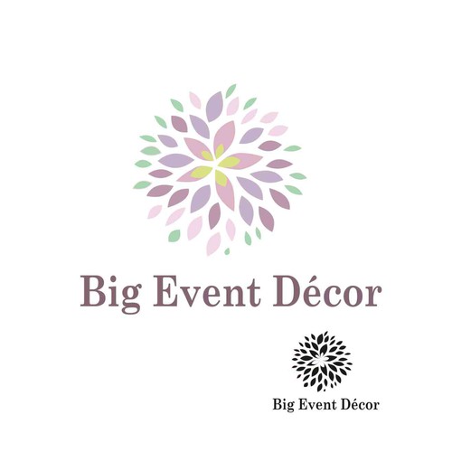 Create a logo for Big Event Décor, a company that makes large gift bows ...