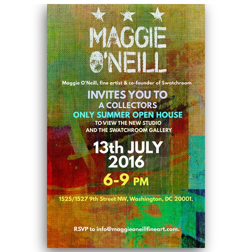 Custom Invitation for Fine Art Studio & Interior Design Firm (more work ...