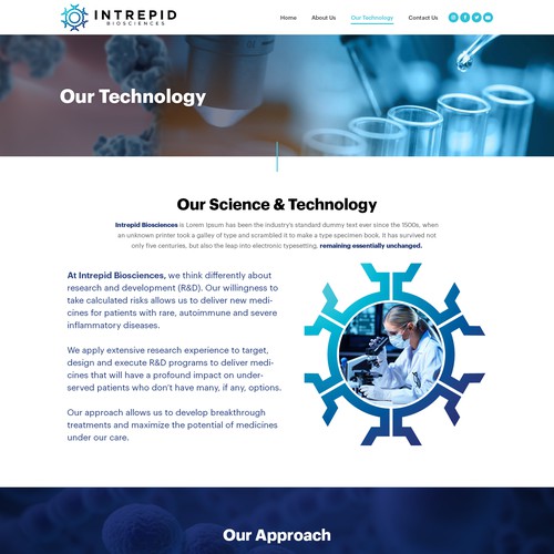 Designs | Biotech Website Design | Web page design contest
