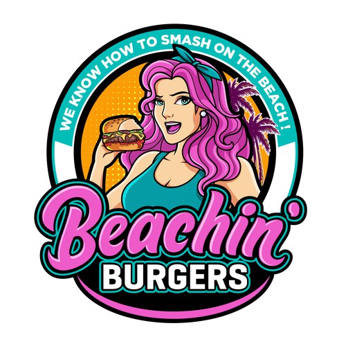 Designs | *Beach, Please* Fun, edgy burger concept | Logo & brand ...