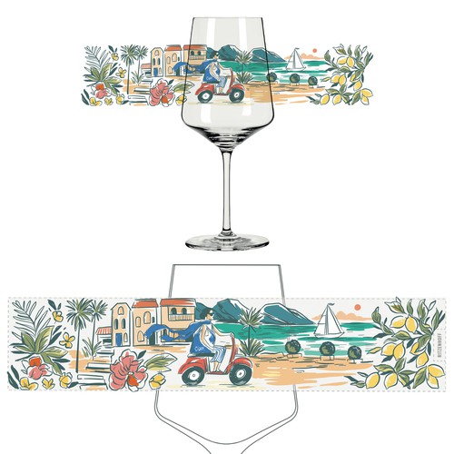 Designs | Colorful, designs for a cocktail glass full of summer and ...