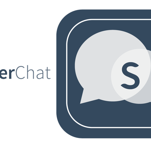 Design an icon for "SuperChat," a real Universal Messaging App that ...