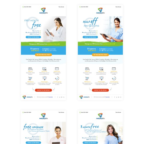 E-Blast Template- 4 Promotions | Email contest