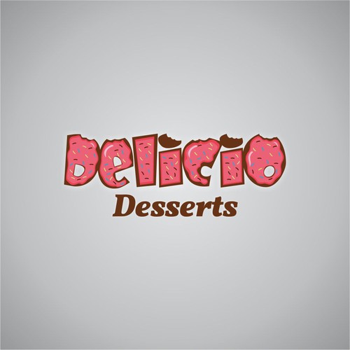 Creer un logo pour la marque de dessert Delicio, bientot disponible ...