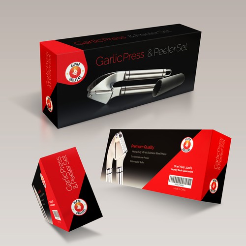 Designs | Create a winning packaging design for a luxury garlic press ...