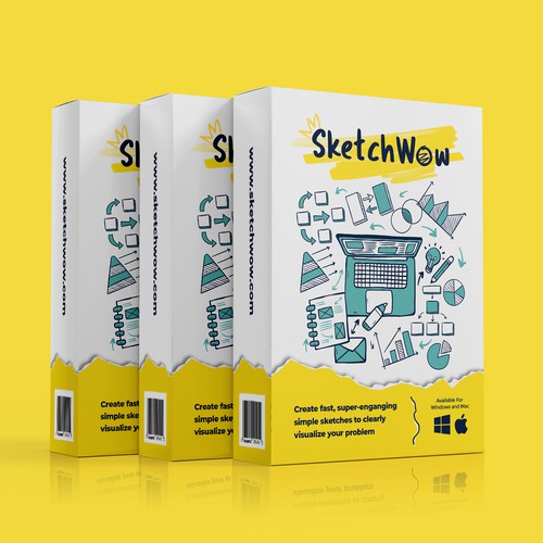 Designs | SketchWow Needs A Catchy New Software Box | Product packaging ...