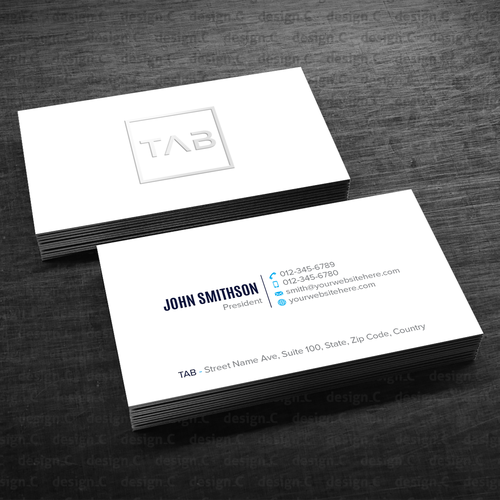 TAB Business Card | Business card contest