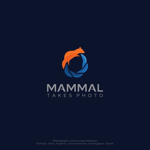 Logo for photographic services company - mammal themed | Logo design ...