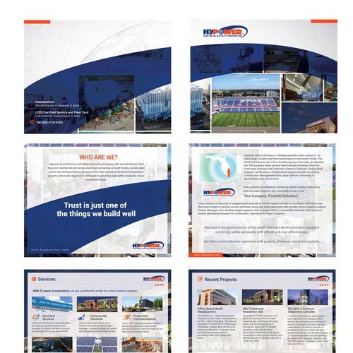 Brochure for Electrical Construction Company | Brochure contest