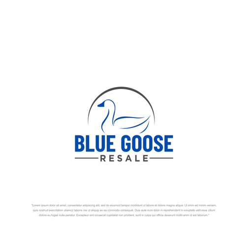 Designs | Create a Vintage-Modern Logo for Blue Goose Resale | Logo ...