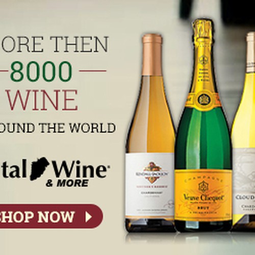 Advertising Banners for National Wine/Alcohol Retailer's Retargeting ...