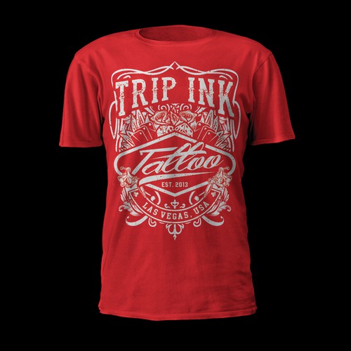 T-Shirt Design for a Las Vegas Tattoo Shop | T-shirt contest