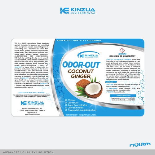 INNOVATIVE CHEMICAL COMPANY NEEDS MODERN, INDUSTRIAL PRODUCT LABEL ...