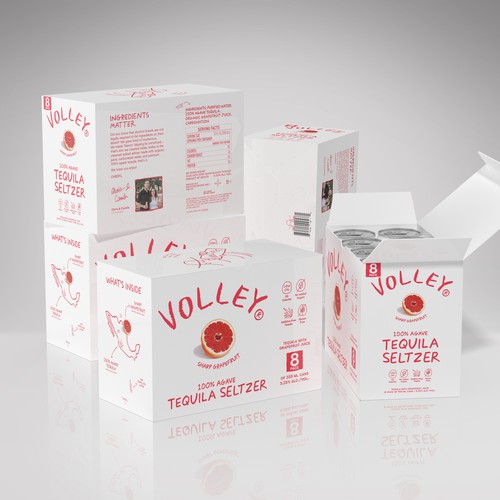 Designs | Design an 8 pack for a premium tequila seltzer brand ...