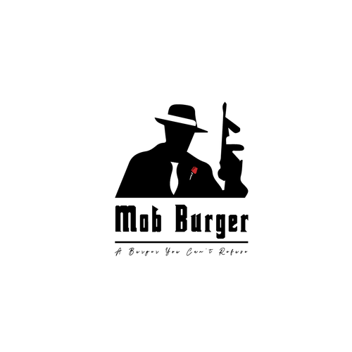 Mob burger mafia themed burger restaurant | Logo & business card contest