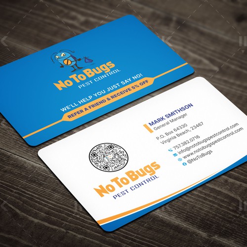 Designs | Create an eye catchy pest control business card for customers ...