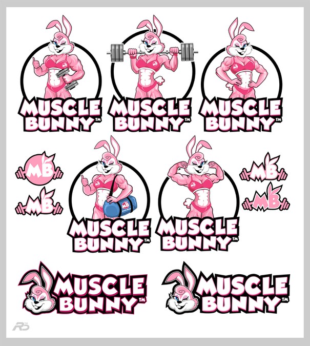 Muscle Bunny new womens Supplement and Fitness apparell line! | Logo ...