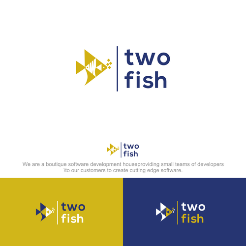 Designs | Logo and Brand Guideline for "Two Fish" Software House | Logo ...