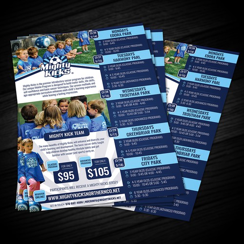 Youth soccer program needs attention grabbing flyer | Postcard, flyer ...