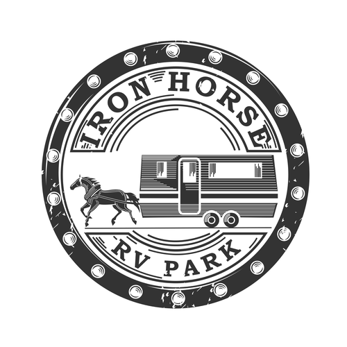 powerful horse pulling a nice, modern looking RV trailer. Also easy to ...