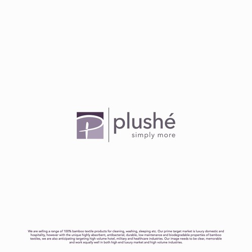 Create a standout brand image for.....plushé - the new name in home ...