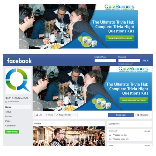 Facebook Cover for Trivia Website | Facebook cover contest