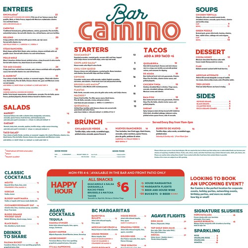 Designs | Hip Modern Mexican Restaurant menu | Menu contest