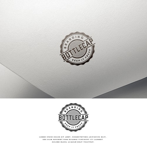 Create vintage logo for BottleCap Branding | Logo design contest