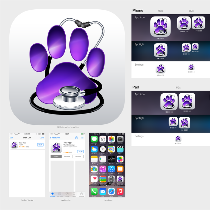 "Pet Logger" needs macOS app icon design | Icon or button contest