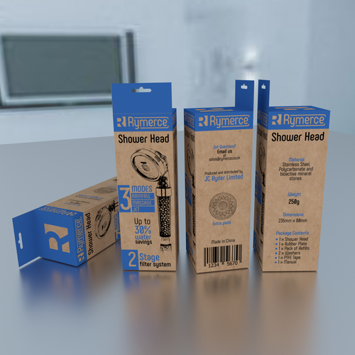 Shower Head Box Design | Product packaging contest