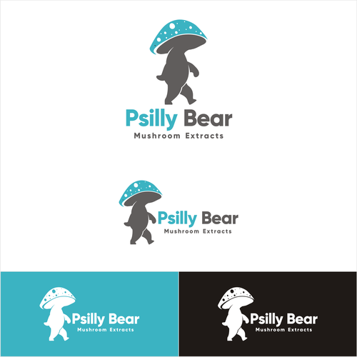 Designs | "Psilly Bear" Symbol Logo for our Mushroom Extract Company ...