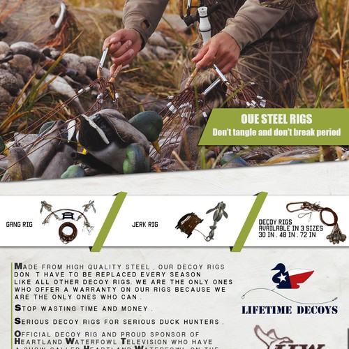 Create a full-page ad for a waterfowl hunting magazine | Postcard ...